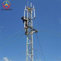 China Guyed Wire 5G/4G/3G Mast Galvanized Tubular Steel Telecommunication Tower for sale