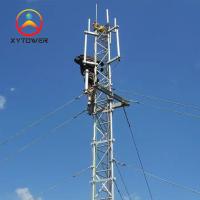 China Hot Dip Galvanized Steel Tube Guyed Wire  Microwave Communication Antenna Tower for sale