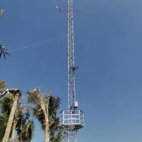 China Hot Dip Galvanized Steel Tube Guyed Wire  Microwave Communication Antenna Tower for sale