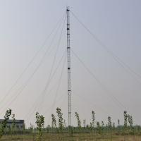 China Hot Dip Galvanized Steel Tube Guyed Wire  Microwave Communication Antenna Tower for sale