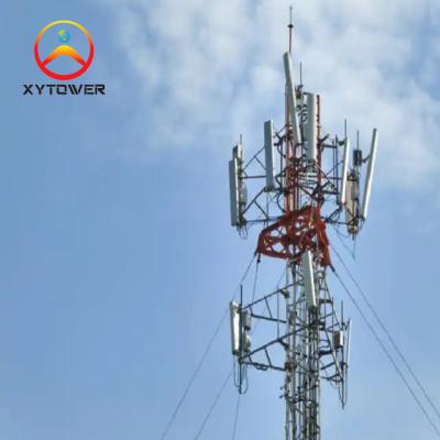 China 80FT Hot Dip Galvanized Self Supporting Guyes Wire Mast Lattice Telecommunication Tower for sale
