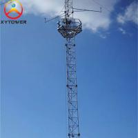China High Quality Steel Pipe Telecommunication Guyed Tower with Antenna Bracket for sale