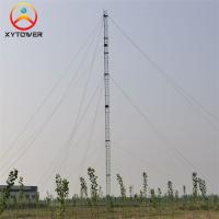 China Self-supporting Guyed Wire Telecommunication Cell Gsm 4g 5g Antenna Bts Mast Tower for sale
