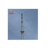 China 3 Legged Tubular Iron Galvanized Gsm Antenna Guy Wire 30m Lattice Triangle Mast Guyed Tower for sale