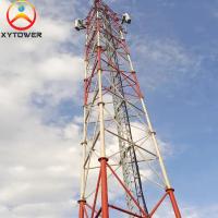 China 3 Legged Steel Tubular Self Supporting Hot Dip Galvanized 40m Telecom Cell Tower for sale