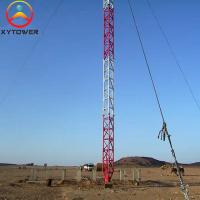 China Hot Dip Galvanized Gsm Steel Tubular Lattice Guyed Wire Telecommunication Towers for sale