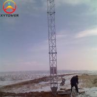 China Hot Dip Galvanized Gsm Steel Tubular Lattice Guyed Wire Telecommunication Towers for sale