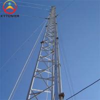 China Hot Dip Galvanized Gsm Steel Tubular Lattice Guyed Wire Telecommunication Towers for sale