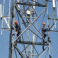 China 3 Legged Lattice Galvanized Steel Tubular 5G Communication Tower for sale
