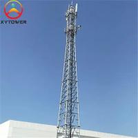 China 35FT 40FT Galvanized Tube Triangular Lattice Gsm Radio Cell Communication Tower for sale