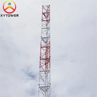 China Galvanized 3 Legs Triangular Radio Mast Telecom Self Supporting Angle Steel Lattice Tube Tower for sale