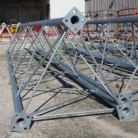 China 20m Four Legged Steel Tube Antenna Microwave Cellular Communication Tower for sale