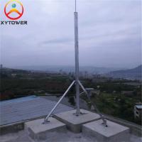 China 5G Cell Signal Single Pipe Telecommunication Rooftop Pole for sale