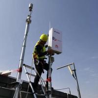 China 5g Antenna Mast Telecom Rooftop Monopole Tower for sale