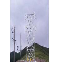 China 12m Telecommunication Steel Tube Rooftop Cellular Tower for sale