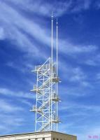 China 12m Telecommunication Steel Tube Rooftop Cellular Tower for sale