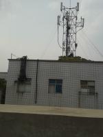 China 12m Telecommunication Steel Tube Rooftop Cellular Tower for sale