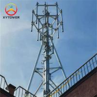 China Customizable 12m 20m Gsm Telecommunication Steel Rooftop Monopole Roof Top Tower for sale