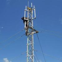 China Customizable Height Roof-Top Guyed Mast Single Tube Tower for Telecommunication for sale
