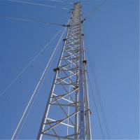 China Customizable Height Roof-Top Guyed Mast Single Tube Tower for Telecommunication for sale