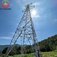 China Hot Dip Galvanized Angle Steel Electricity Transmission Tower for sale