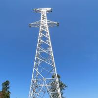 China Hot Dip Galvanized Angle Steel Electricity Transmission Tower for sale