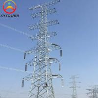 China Multi-circuit Galvanized Lattice Steel Electric Power Transmission Towers for sale