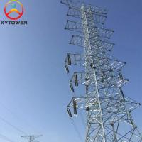 China Multi-circuit Galvanized Lattice Steel Electric Power Transmission Towers for sale