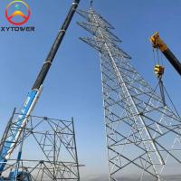 China Multi-circuit Galvanized Lattice Steel Electric Power Transmission Towers for sale