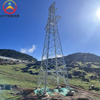 China Galvanized High Tension 400kv Electric Transmission Line Steel Tower for sale