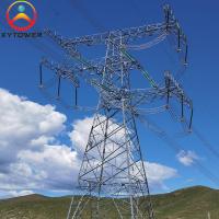 China Hot Sale 500KV Multi-circuit Angular Lattice Electrical Transmission Line Steel Tower for sale