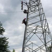 China Hot Sale 500KV Multi-circuit Angular Lattice Electrical Transmission Line Steel Tower for sale