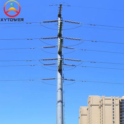 China Galvanized Steel Monopole for Electricity Power Transmissionand Distribution Line for sale