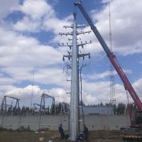 China Hot DIP Galvanized Steel Utility Pole 35FT 40FT Power Monopole for sale