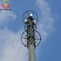 China 5G Octagonal Galvanized Communication Monopoles for sale