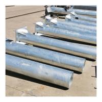 China 35m Galvanized Triangular Platform 5G WIFI Telecommunication Monopole for sale