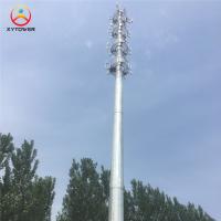 China Galvanized Steel Tube Self Supporting AntennaTelecommunication Monopole with Multi-platform for sale