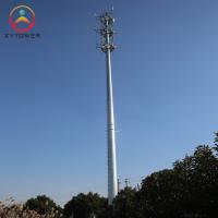 China Galvanized Steel Tube Self Supporting AntennaTelecommunication Monopole with Multi-platform for sale