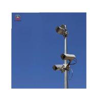 China Galvanized Q235/Q345 Steel Outdoor Security Monitoring CCTV Camera Pole for sale