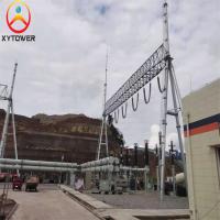 China Hot Dip Galvanized Q235B Q355B Electric Substation Steel  Structure for Power Line Transmission for sale