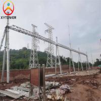 China Hot Dip Galvanized Q235B Q355B Electric Substation Steel  Structure for Power Line Transmission for sale