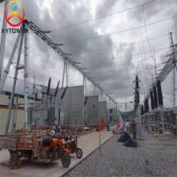 China Hot Dip Galvanized Q235B Q355B Electric Substation Steel  Structure for Power Line Transmission for sale