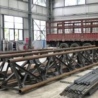China Hot Dip Galvanized Q235B Q355B Electric Substation Steel  Structure for Power Line Transmission for sale
