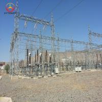 China Galvanized Steel Framework Power Transformer Substation Structure for sale