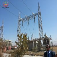 China Galvanized Steel Framework Power Transformer Substation Structure for sale