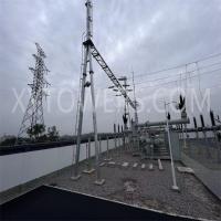 China China Hot Dip Galvanized Tubular Electrical Power Substation Transformer Steel Structures for sale