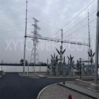 China China Hot Dip Galvanized Tubular Electrical Power Substation Transformer Steel Structures for sale