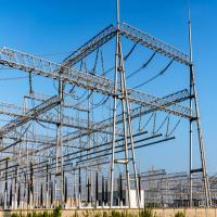 China Hot Dip Galvanized Electrical Power Steel Round Poles Towers Transformer Steel Structures for sale
