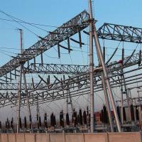 China Hot Dip Galvanized Electrical Power Steel Round Poles Towers Transformer Steel Structures for sale