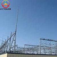 China High Voltage Galvanized 220KV Power Transformer Substation Structures Electric Power Pole for sale